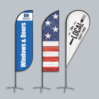 Flag Banner Stands Dallas TX | Feather & Teardrop Banners