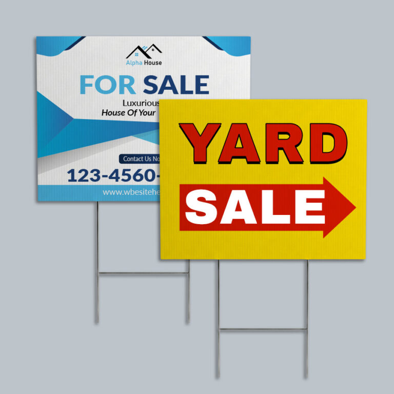 Coroplast Lawn Signs Dallas TX | Custom Coroplast Yard Signs Printing